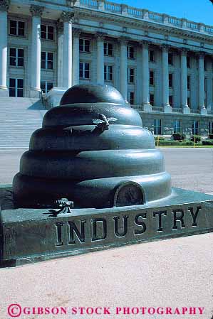 bee hive sculpture symbol state capitol Salt lake City Utah Stock Photo ...