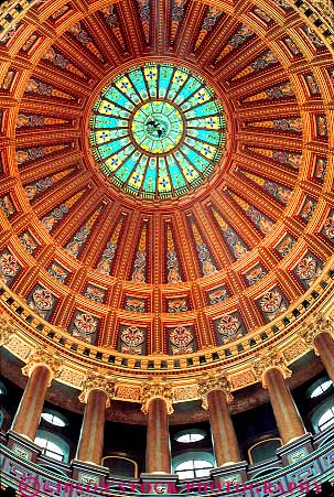 dome interior state capitol building Springfield Illinois Stock Photo 12026